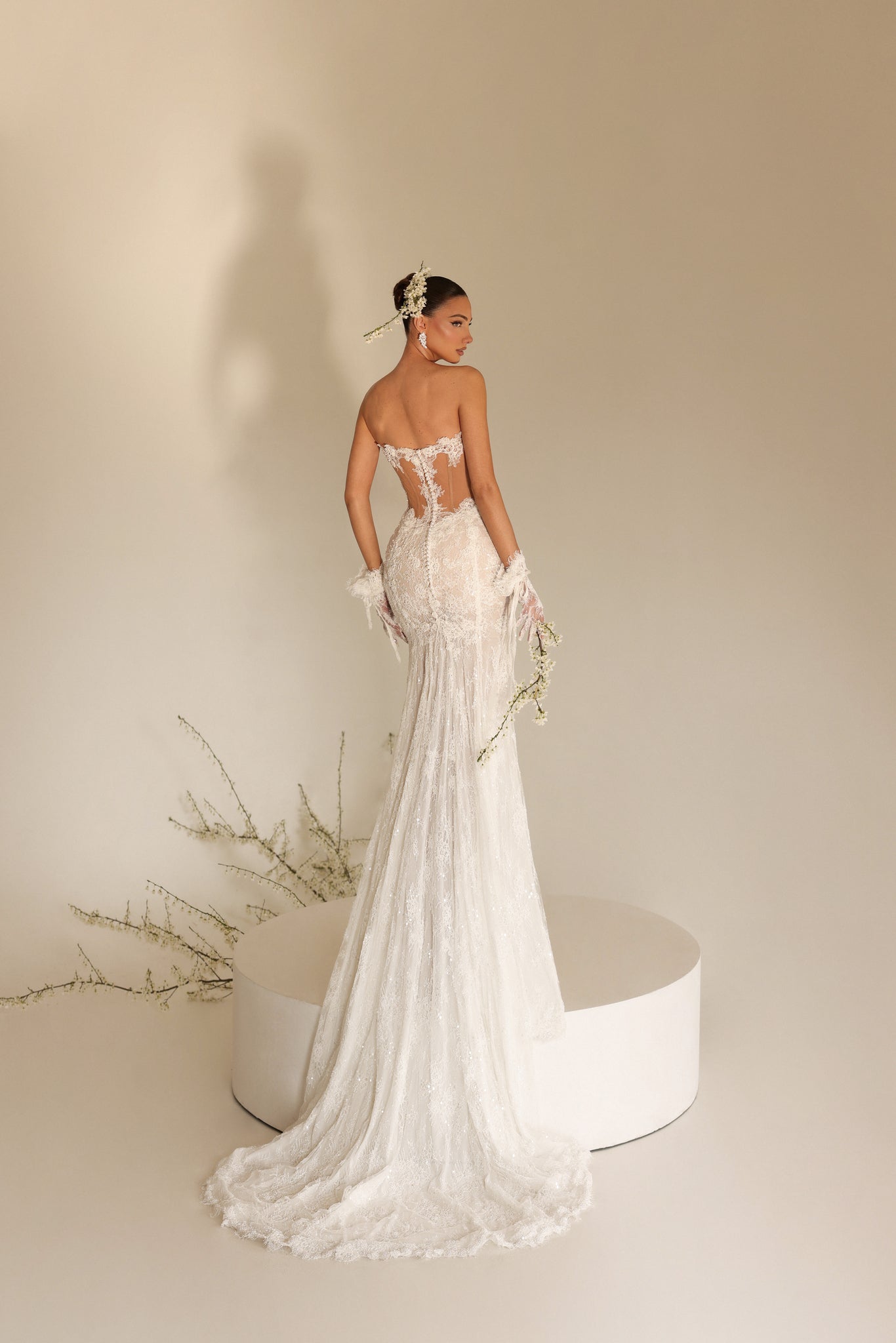 Alenya - Embellished off shoulder gown – Fjolla Haxhismajli